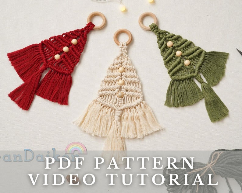 Christmas Tree Macrame Pattern PDF Instuction How to Pattern - Etsy