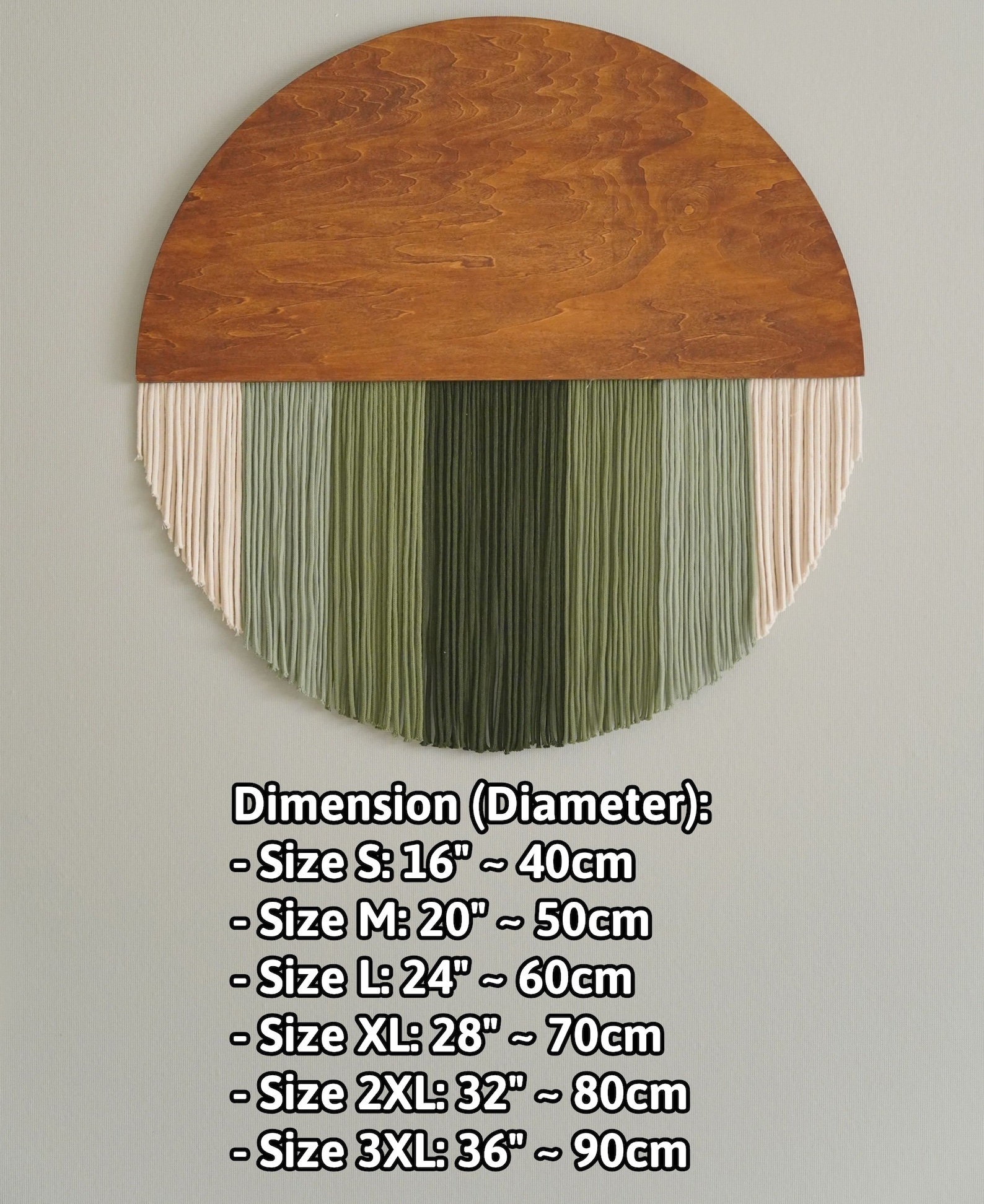Half Moon Wall Hanging, Fiber Wall Art, Minimalist Artwork, Home Office ...