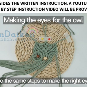 Macrame Owl Pattern, Craft Instructions, Diy Pattern, Macrame Owl, Do ...