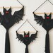 Macrame Gothic Bat, Dark Wall Art, Bat Ornaments, Macrame Gift, Gothic ...