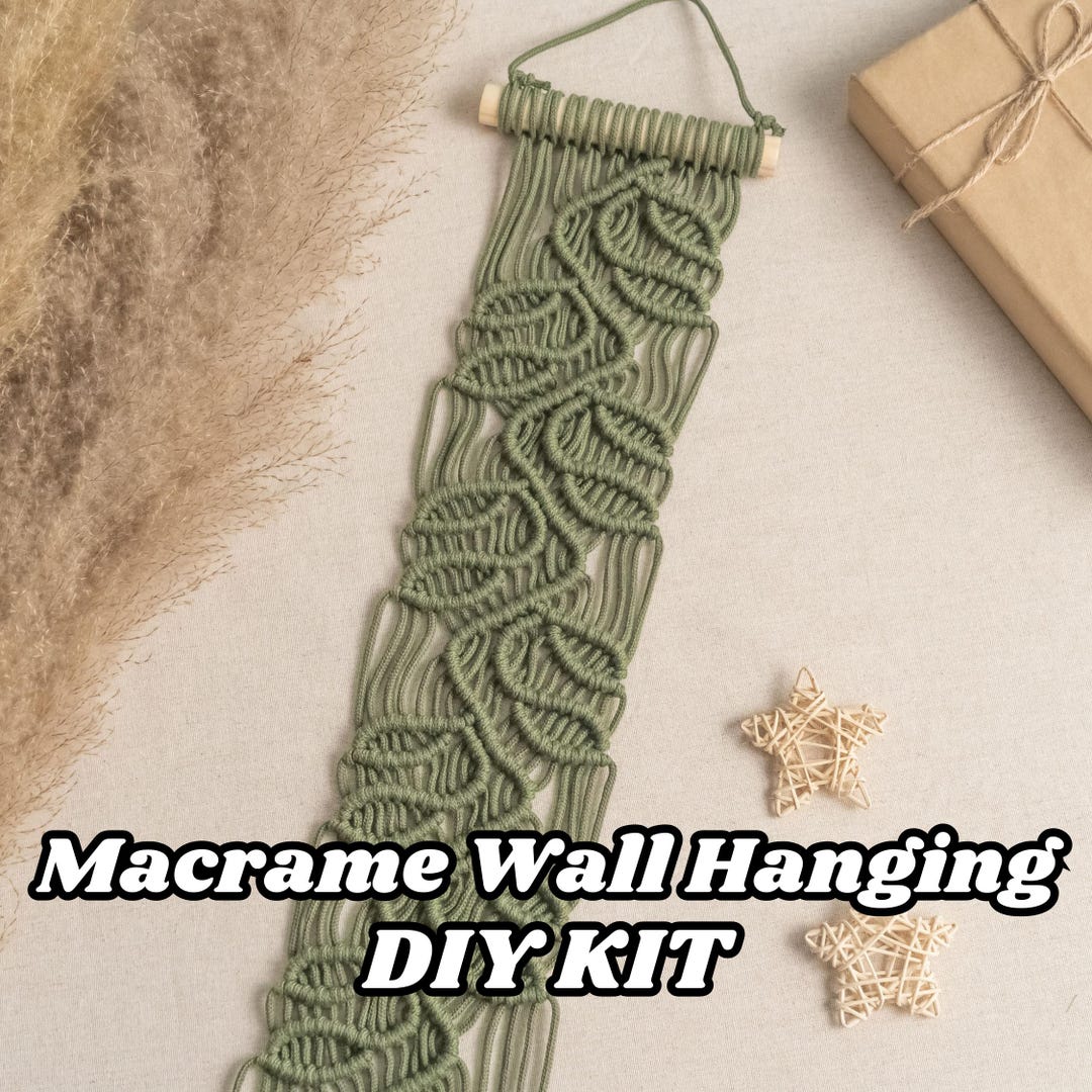 Macrame Wall Hanging Kit for Adults DIY Boho Home Decor Craft Kit K29 ...
