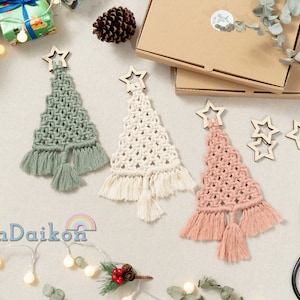 Macrame Pattern, DIY Christmas Tree, Easy Beginner Pattern, Christmas ...