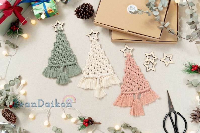 Macrame Pattern DIY Christmas Tree Easy Beginner Pattern - Etsy