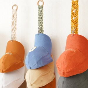 Cap Rack, Macrame Cap Display, Cap Holder for Wall, Hat Organizer ...