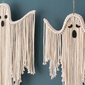 Halloween Ghost Macrame Wall Art for Spooky and Fun Gothic Decor V73 - Etsy