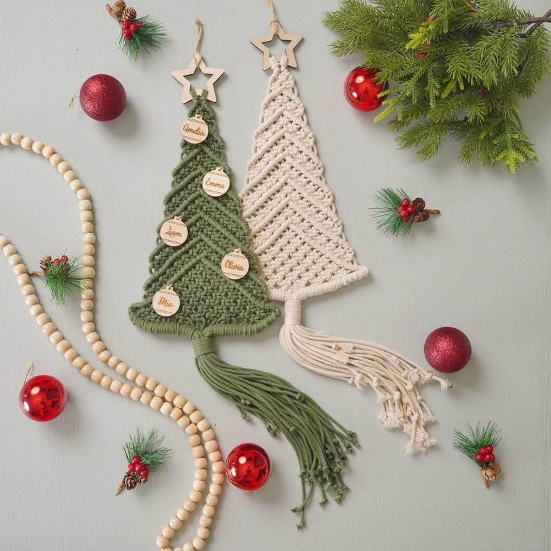 Christmas Tree Instruction, Macrame Pattern, Wall Hanging Diy, Make ...