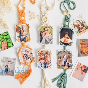 Hanging Car Pictures Frame Macrame Photo Holder Rear View - Etsy