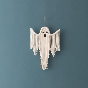 Halloween Macrame Ghost Spooky Wall Hanging for Gothic Decor V73 - Etsy
