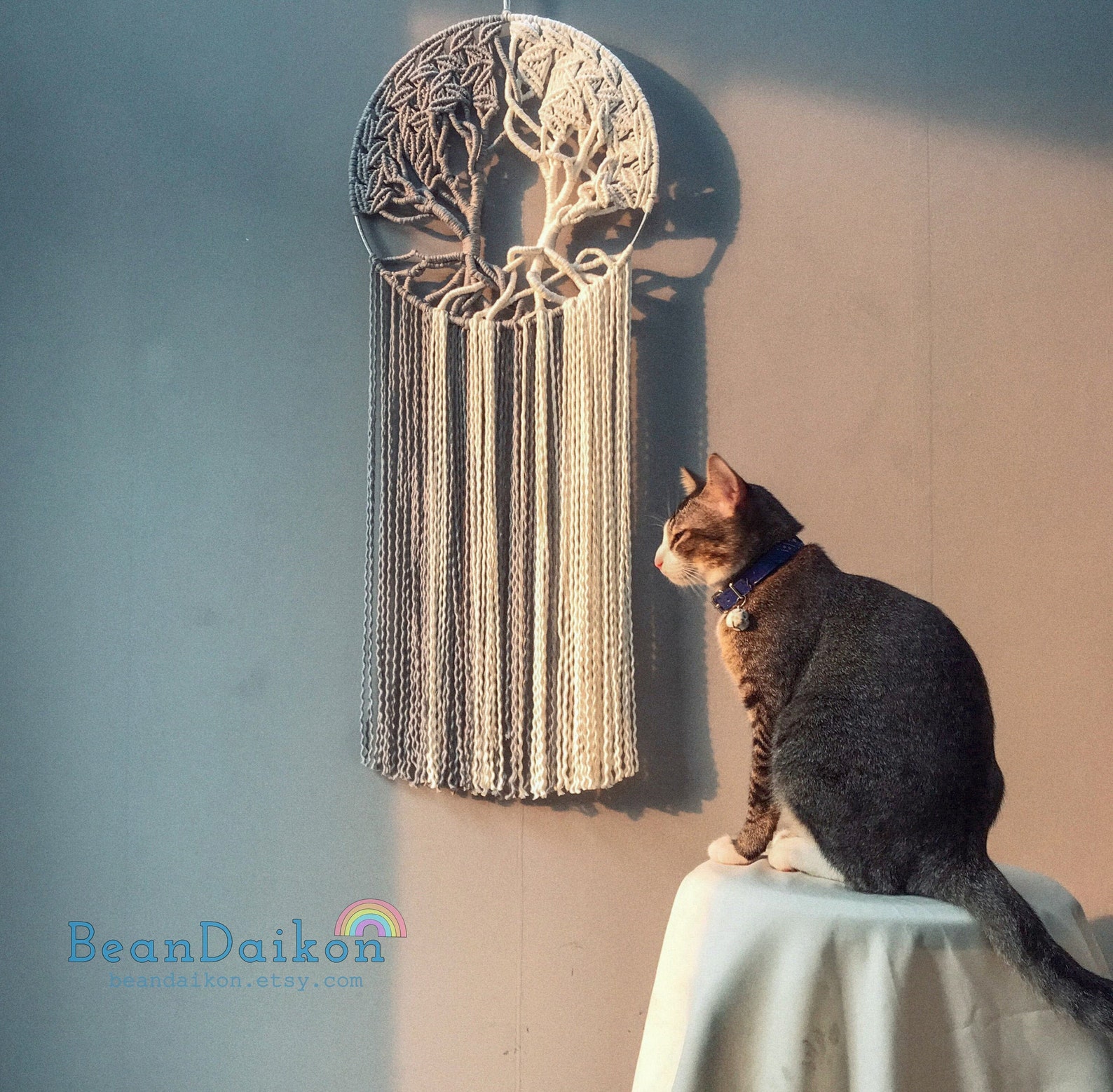 Large Tree of Life Macrame Wall Hanging Macrame Dreamcatcher - Etsy