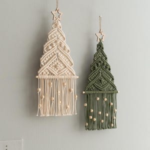 Macrame Craft Kit, Christmas Tree Kit, Kit for Adults, Macrame ...
