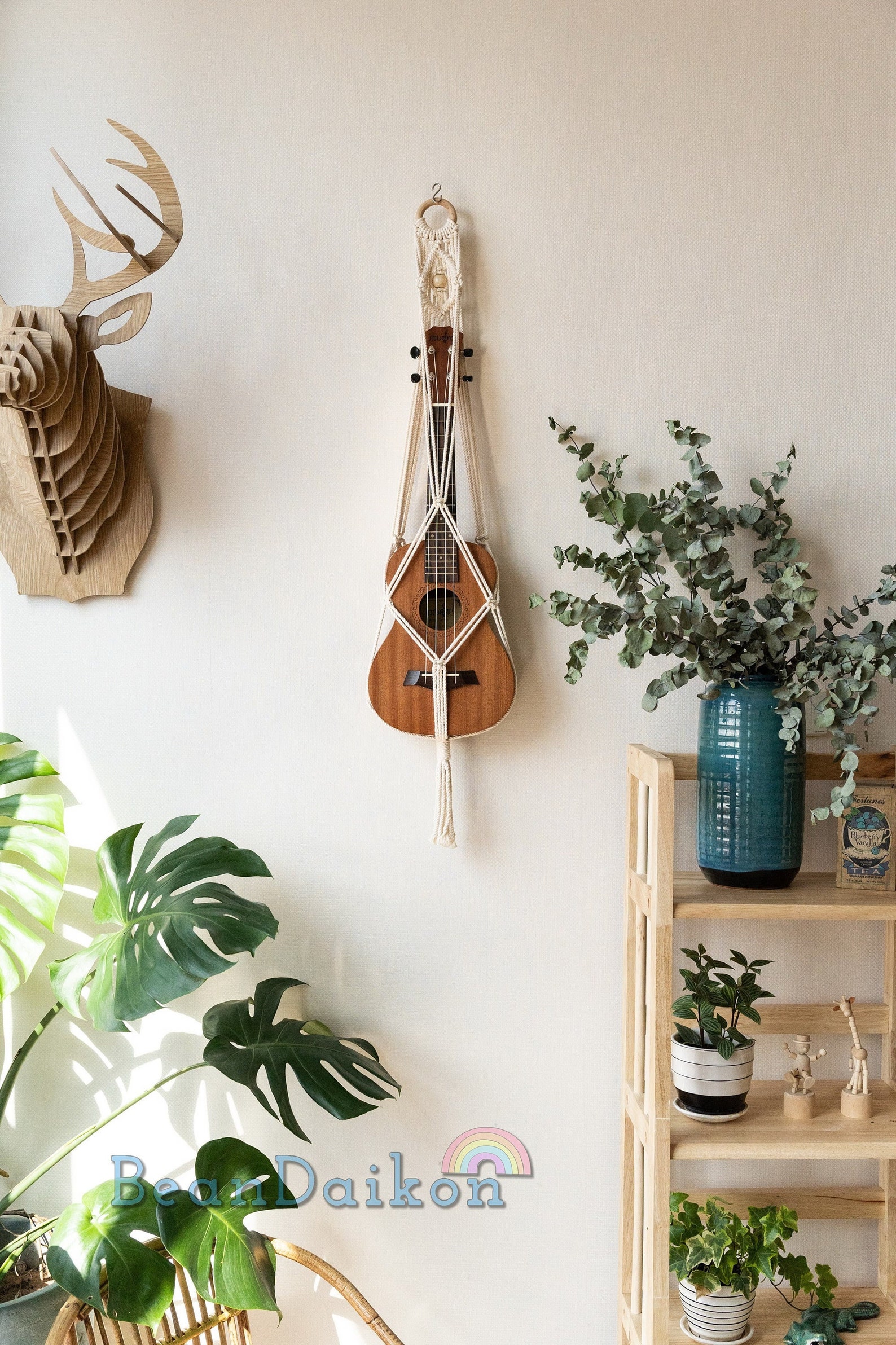 Ukulele Holder Modern Wall Decor Musical Instrument Club - Etsy