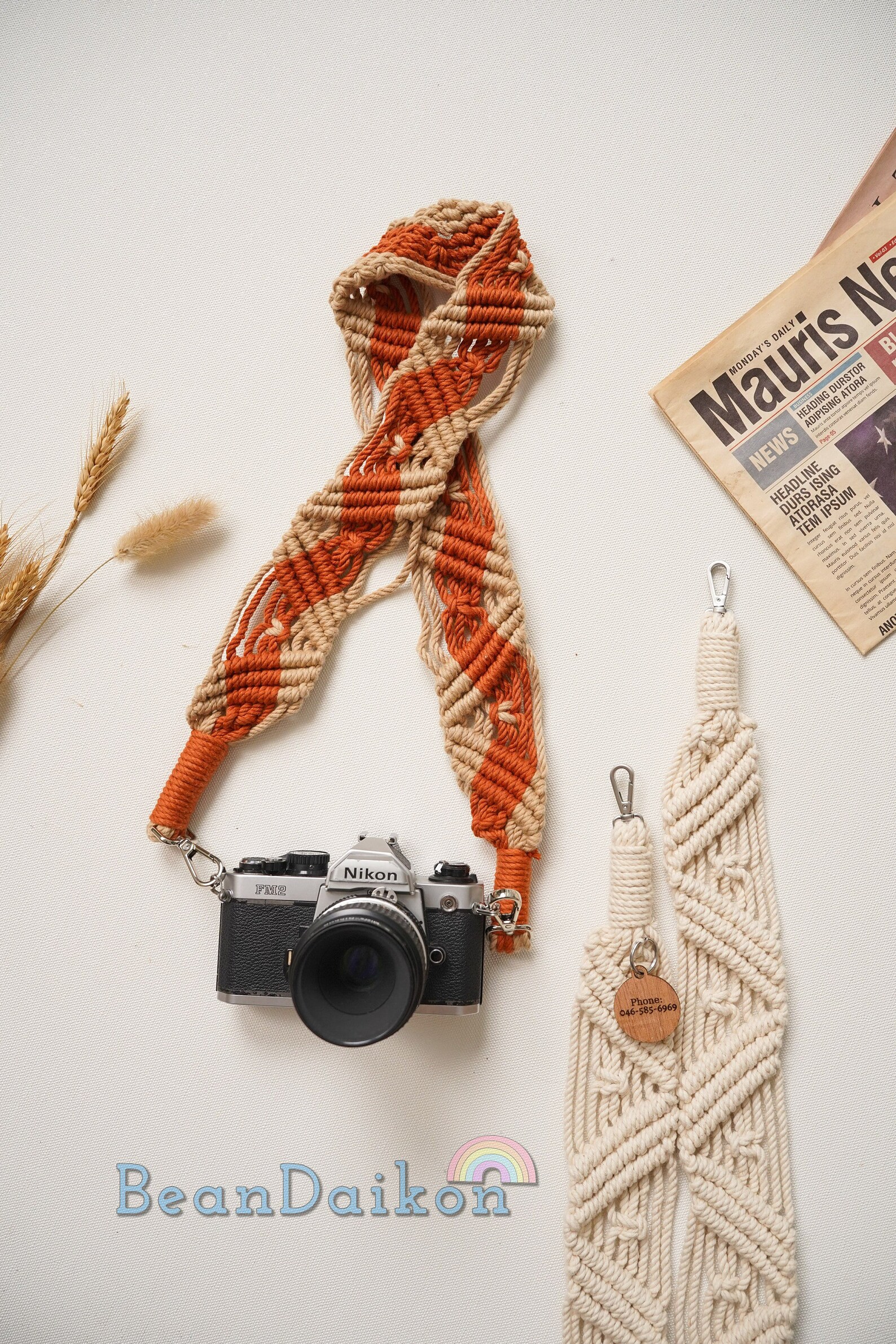 Personalized Camera Strap Macrame Bag Strap Boho Camera - Etsy