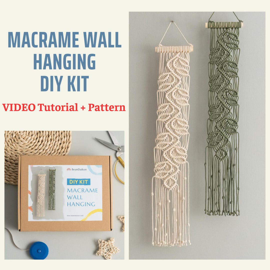 DIY Macrame KIT, Unique Decor, Diy Macrame, Do It Yourself Kits ...