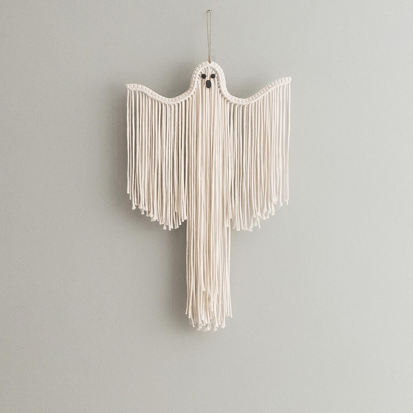 Macrame Halloween Ghost, Rope Ghost, Halloween Ghost, Ghost Decorations ...
