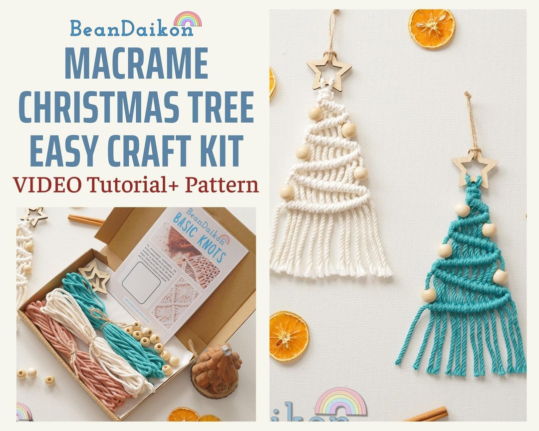 Macrame Xmas Tree Craft Diy Kit for Teens Arts Crafts - Etsy