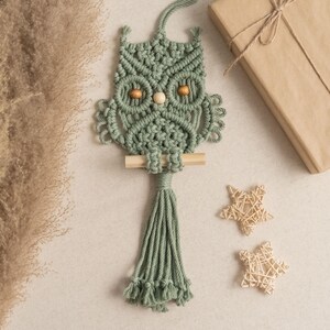Macrame Owl Kit, Macrame Tutorial, Nursery Decor, Do It Yourself Kit ...