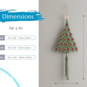 Macrame Xmas Tree, Minimal Seasonal Art, Boho Wall Hanging, Christmas ...