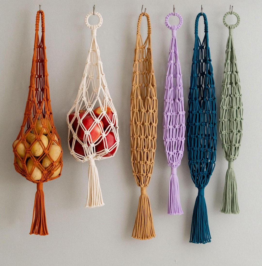 Macrame Fruit Hanger for Kitchen Storage and Decor I17 - Etsy