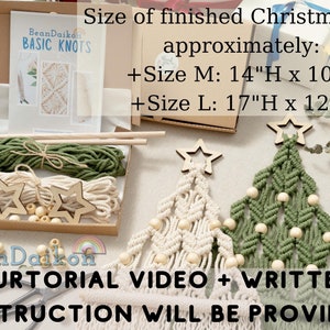 Macrame DIY Christmas Tree Macrame Craft KIT Christmas Gift - Etsy