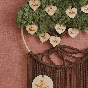 Macrame Family Tree, Personalized Gifts, Boho Wall Tapestry, Cozy Room ...