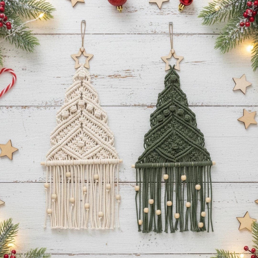 Boho DIY Macrame Christmas Tree Kit K57 - Etsy