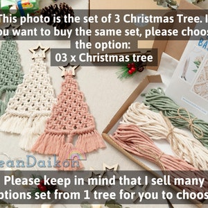 KIT Christmas Tree Macrame DIY Craft Kit Boho Christmas - Etsy