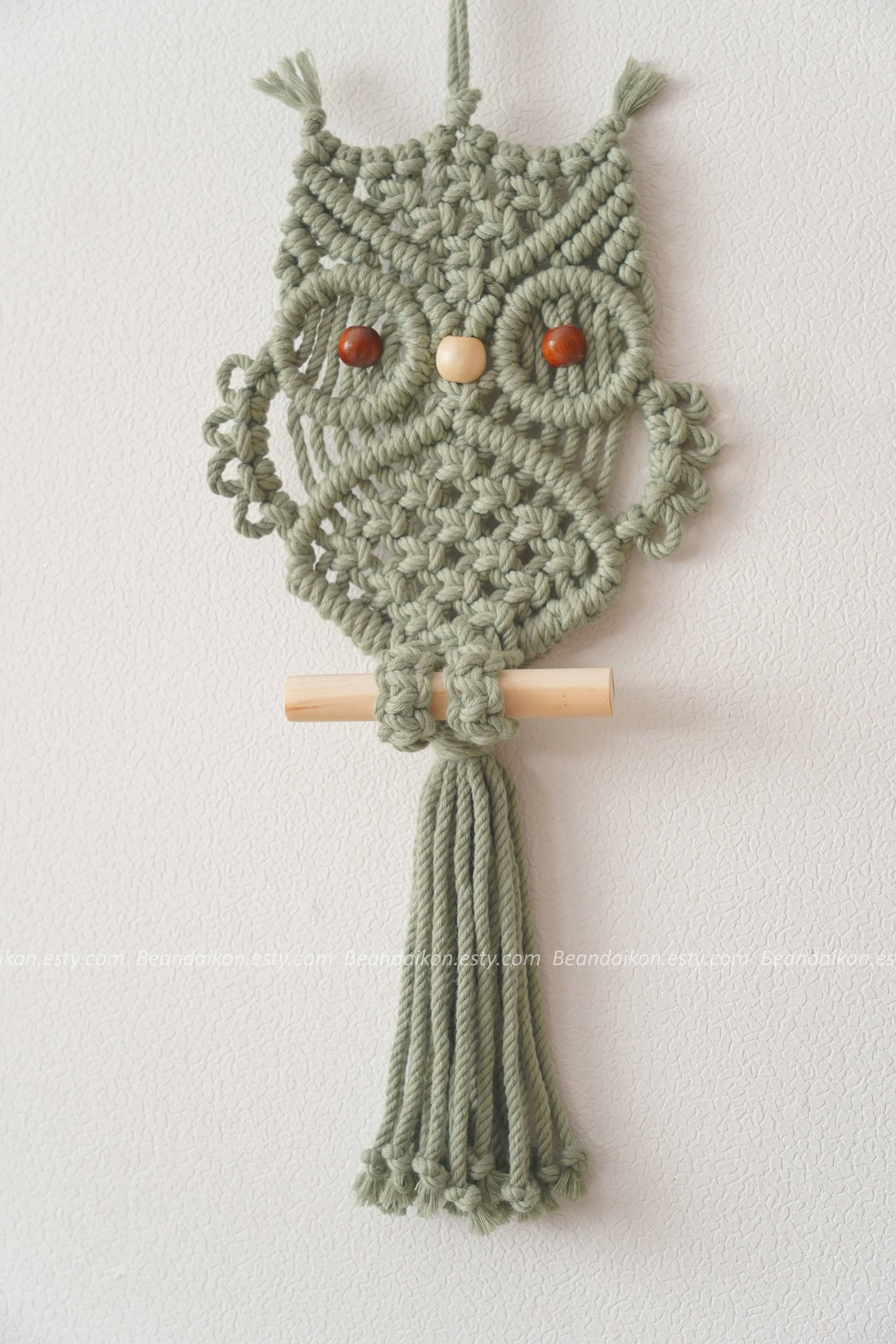 Macrame Owl Kit, Macrame Tutorial, Nursery Decor, Do It Yourself Kit ...