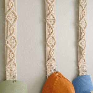 Macrame Cap Rack Caps Organizer Boho Hat Rack Gifts for - Etsy