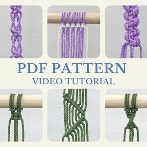 Macrame Knots PDF, Macrame Instruction, Pattern Guide, How to Tie Knots ...