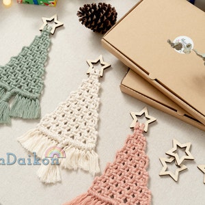 KIT Christmas Tree Macrame DIY Craft Kit Boho Christmas - Etsy