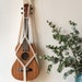 Boho Ukulele Leaves Wall Hanging, Ukulele Holder, Modern Wall Decor ...