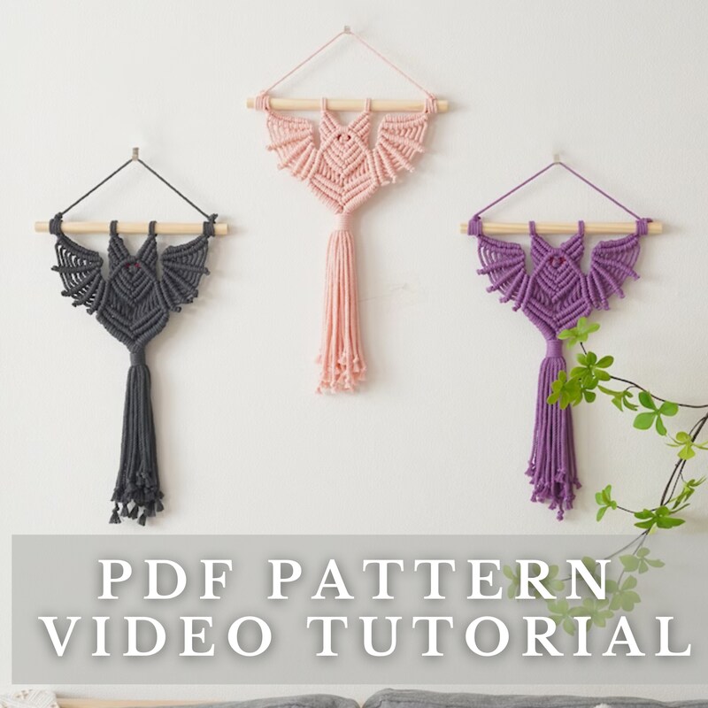 Macrame Hanging Raven - Etsy