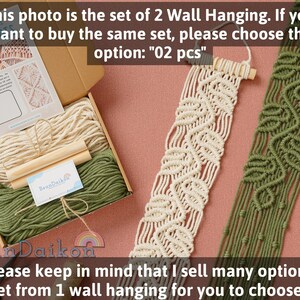 DIY Macrame KIT, Unique Decor, Diy Macrame, Do It Yourself Kits ...