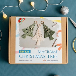 Macrame Christmas Tree DIY KIT, Christmas Craft Gifts, Holiday, Craft ...