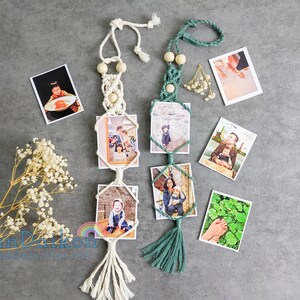 Hanging Car Pictures Frame Macrame Photo Holder Rear View - Etsy