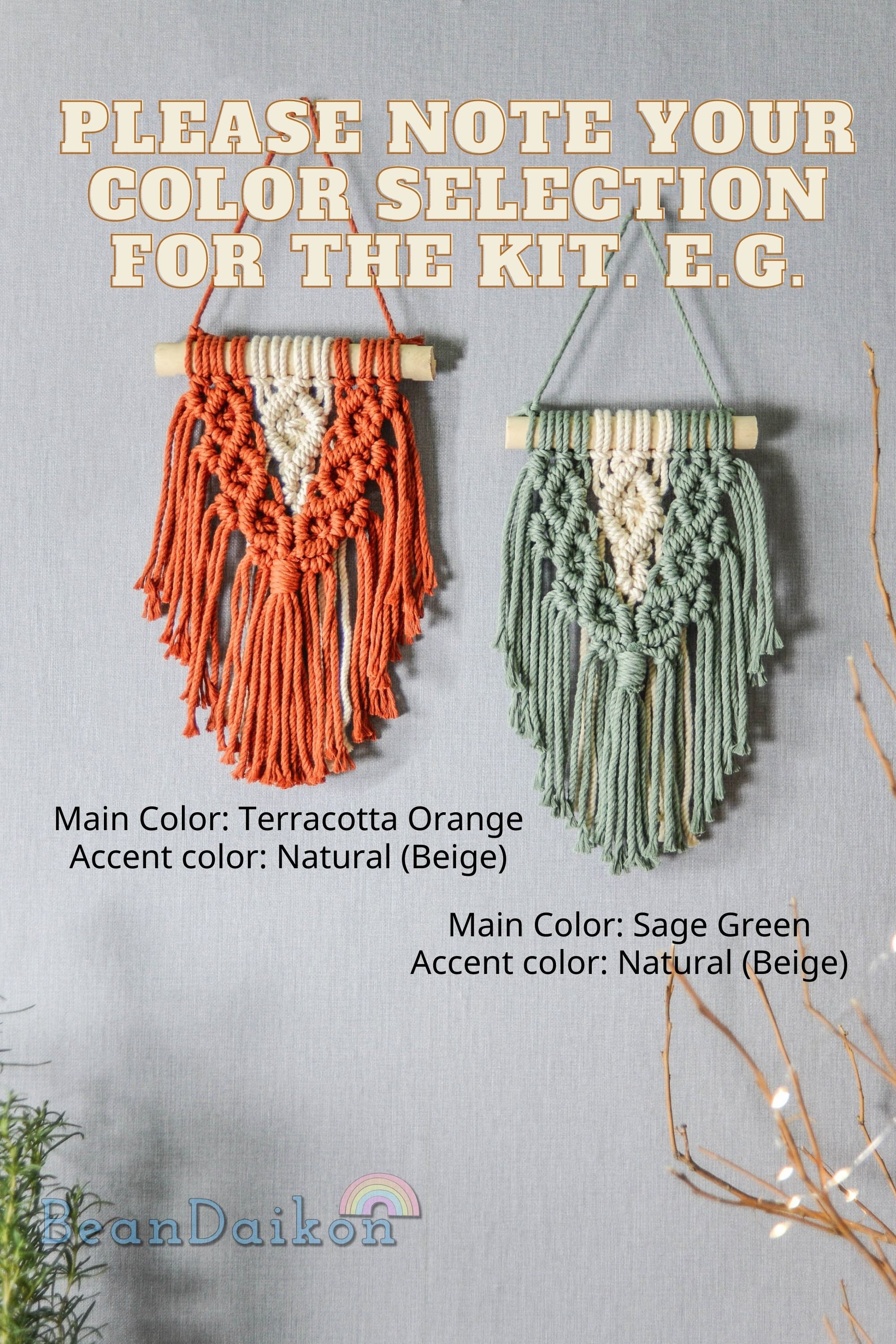 Easy Macrame Craft Kit Macrame Beginner Kit DIY Craft Kit | Etsy