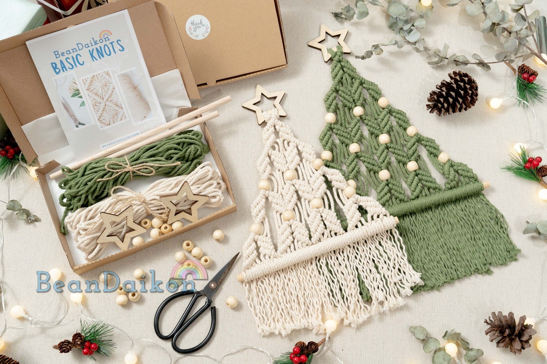 Macrame DIY Christmas Tree Macrame Craft KIT Christmas Gift - Etsy