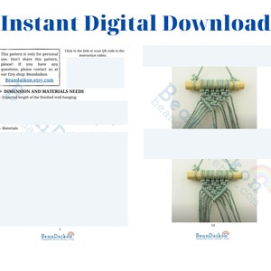 Hat Storage Pattern, Crafting Macrame, PDF Hat Holder, Patterns and How ...