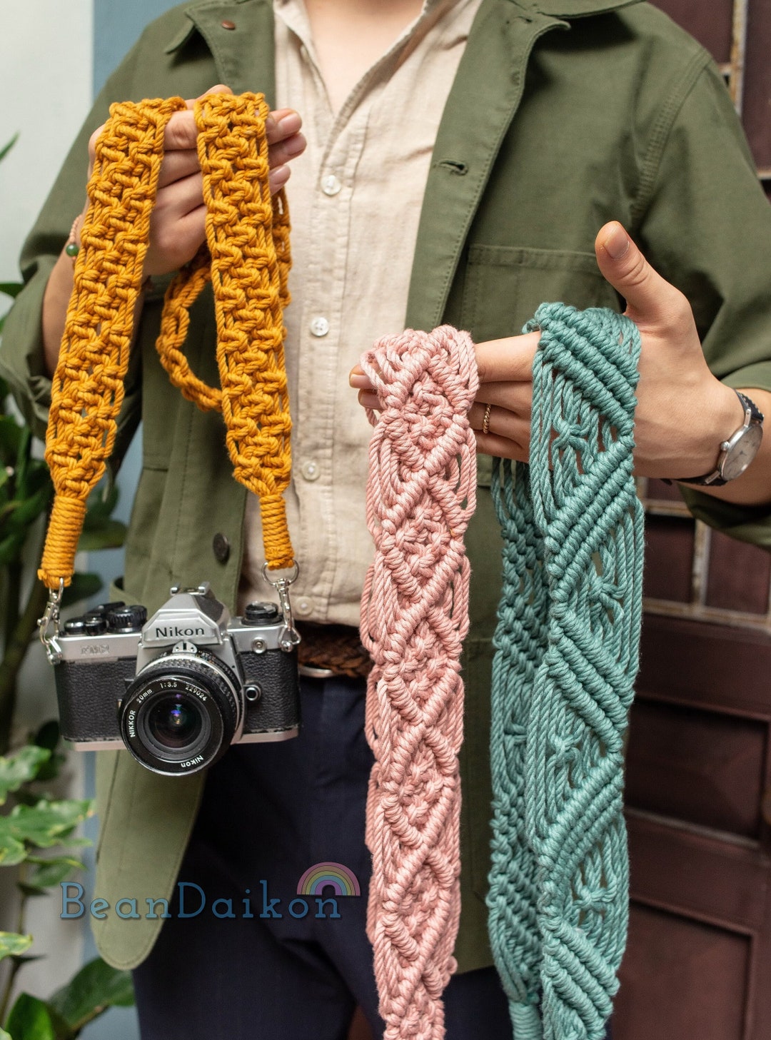 Personalized Camera Strap, Macrame Bag Strap, Boho Camera Strap ...