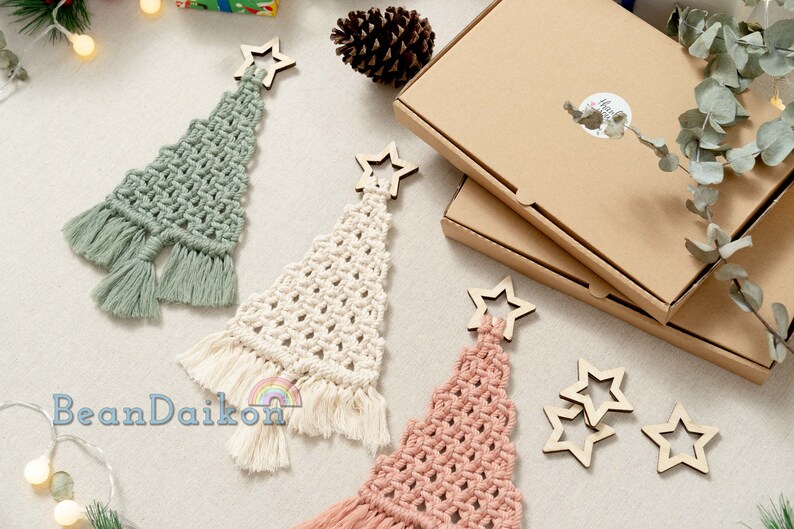 Macrame Pattern DIY Christmas Tree Easy Beginner Pattern - Etsy
