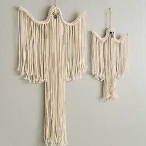 Macrame Halloween Ghost, Rope Ghost, Halloween Ghost, Ghost Decorations ...