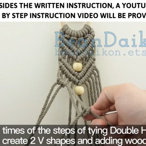 Pattern Plant Hanger, Macrame Pdf, Wall Hanging Pattern, Macrame Decor ...