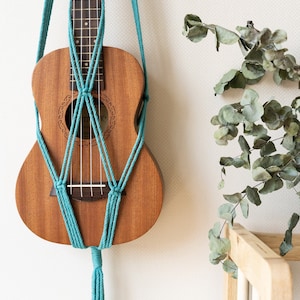 Ukulele Hanger, Boho Wall Hanging, Ukulele Holder, Modern Wall Decor ...