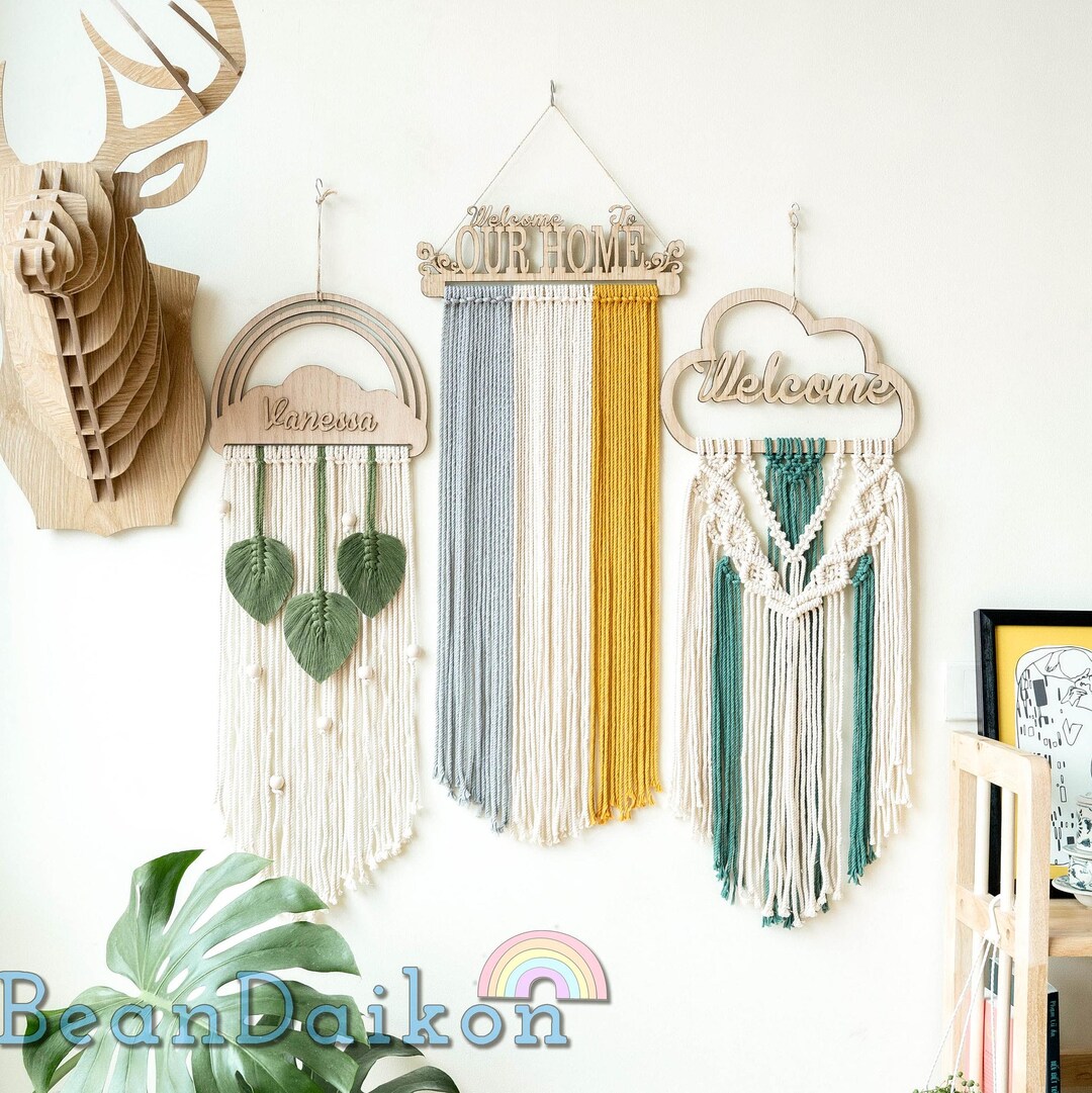 Baby Name Sign, Kids Room Name Sign, Personalized Baby, Boho Wall Decor ...