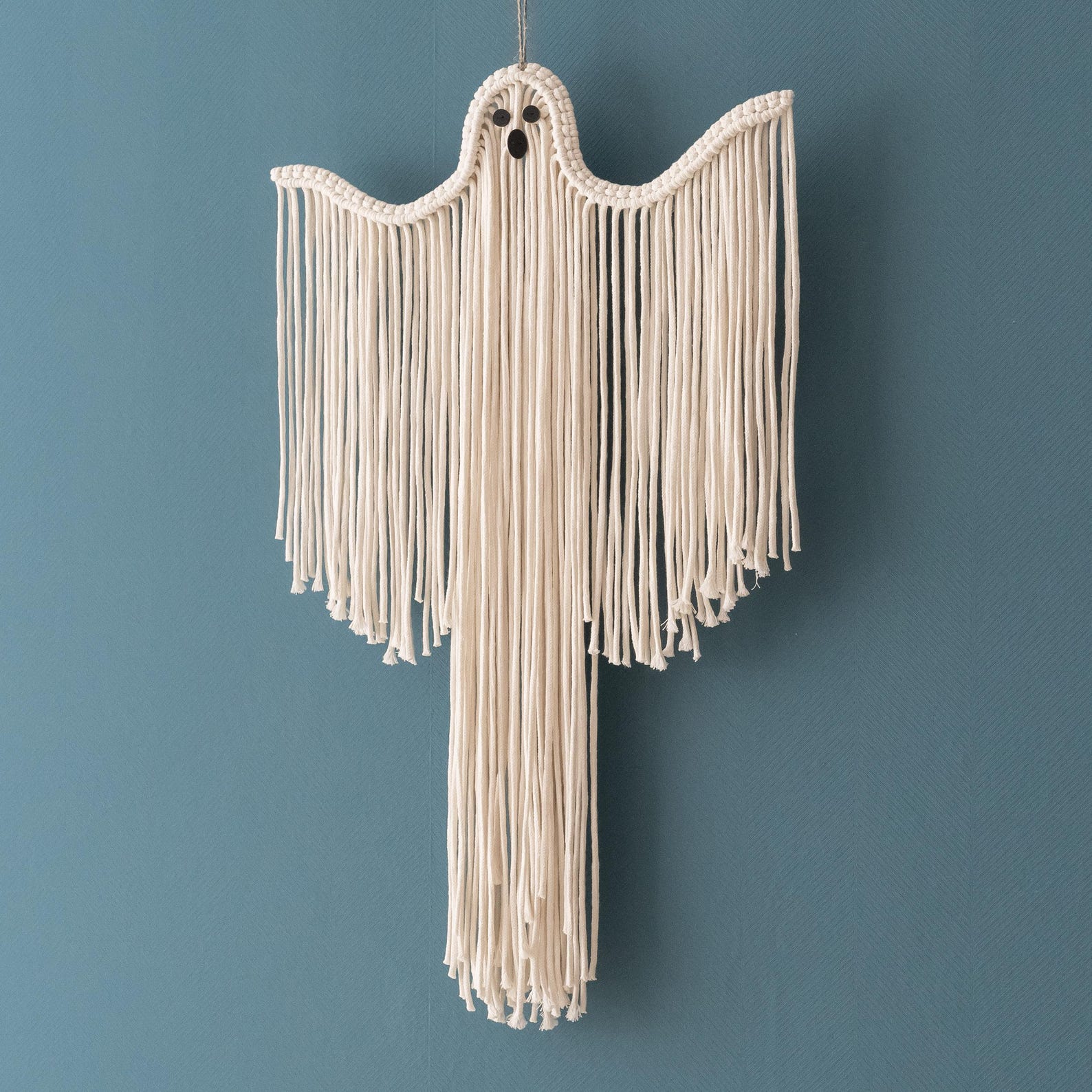 Ghost Wall Hanging, Macrame Gifts, Macrame Ghost, Dark Academia, Spooky ...