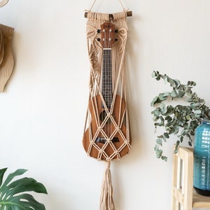 Ukulele Holder, Modern Wall Decor, Musical Instrument Club Decor ...
