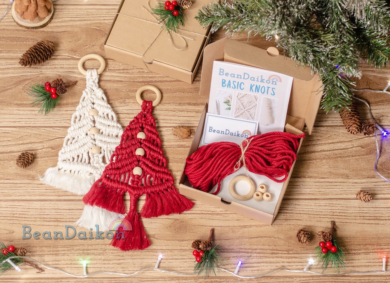 Macrame Christmas Tree DIY KIT Christmas Craft Gifts | Etsy