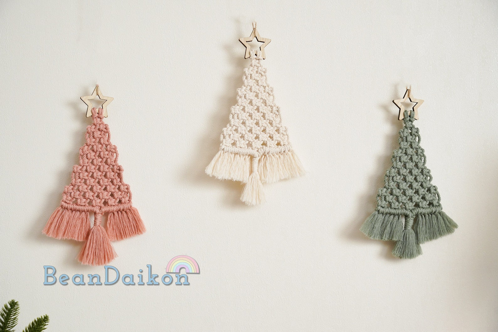 Boho Macrame Christmas Tree Wall Hanging Macrame Christmas - Etsy Australia
