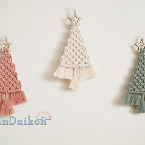 Boho Macrame Christmas Tree Wall Hanging, Macrame Christmas Tree ...