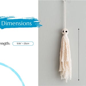 Macrame Ghost, Halloween Decor, Halloween Macrame, Goth Wall Hanging ...